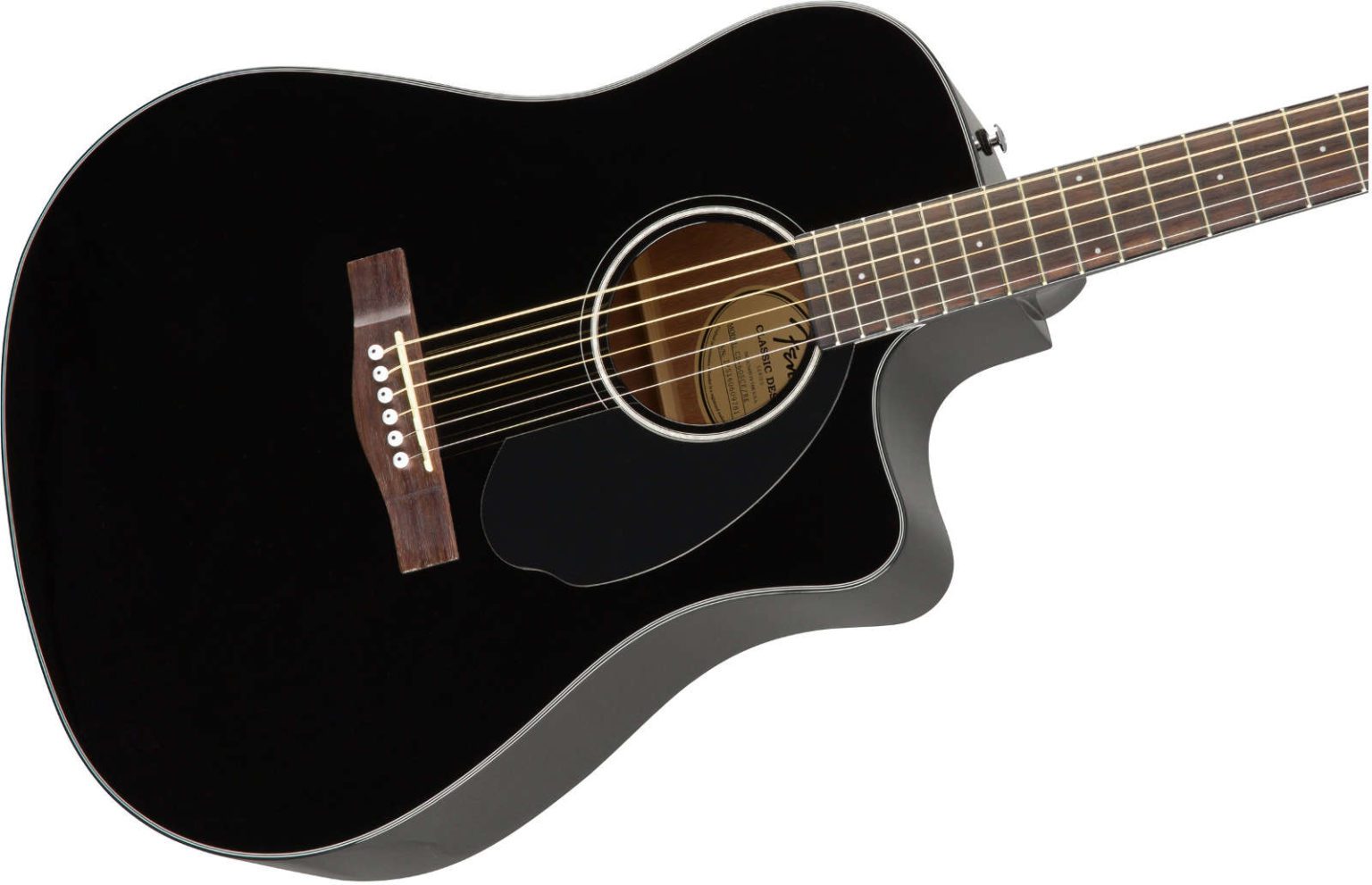 Guitarra Fender Cd-60sce Dreadnought Negra 0970113006 - Alamo Musical
