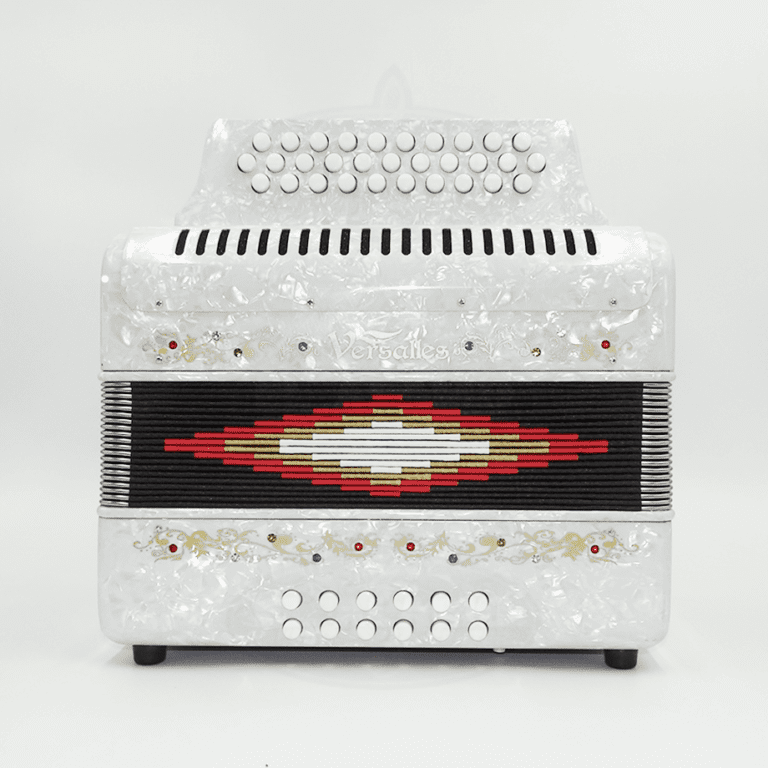 Acordeón Versalles 3112T Blanco 31 Botones Tradicional FA - Alamo Musical