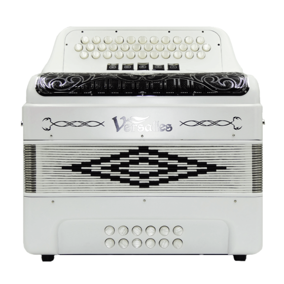 Acordeón Versalles 5 Registros 3412m-5 FBE Blanco 34 Botones - Alamo ...