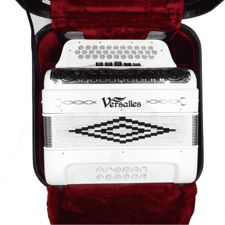 Acordeón Versalles 5 Registros 3412m-5 FBE Blanco 34 Botones - Alamo ...