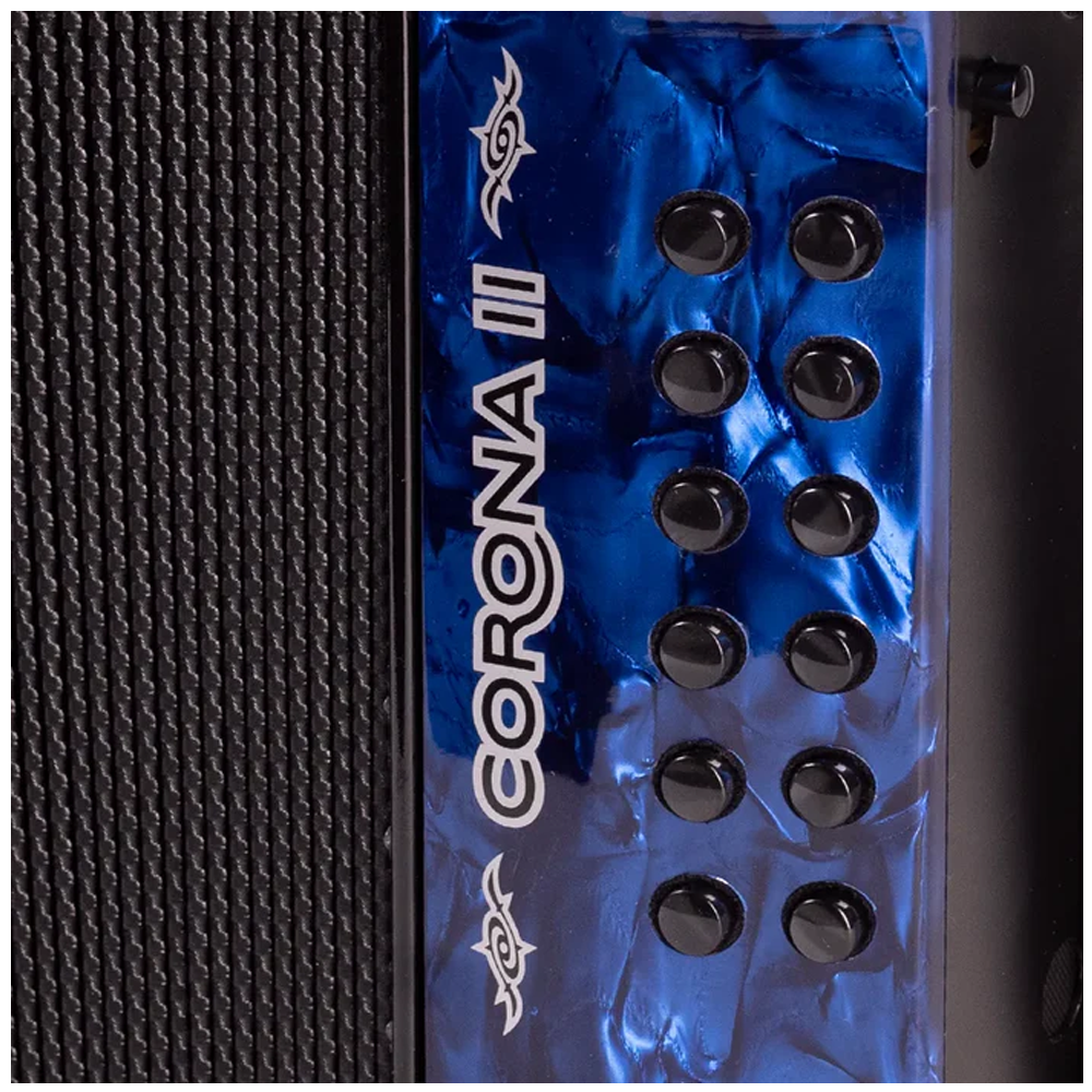 Acordeón Hohner Corona II Xtreme A5441 FA-SIB-MIB Azul Marino con Funda ...